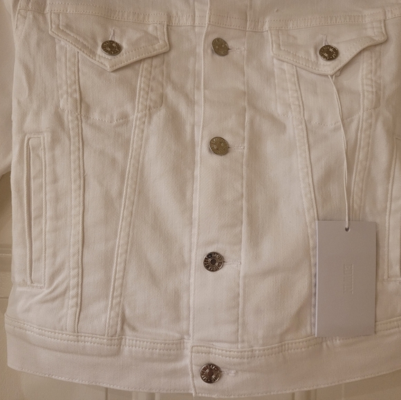 Edwin | Jackets & Coats | Edwin White Denim Evie Jacket | Poshmark